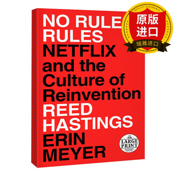无规则的规则 不拘一格 网飞传奇 英文原版 No Rules Rules Netflix公司文化的重