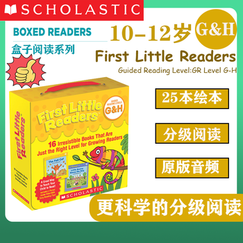 原版First Little Readers A-H 学乐小读者系列 英文启蒙分级阅读 入门132册 G&H16册(10-12岁）