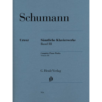 亨乐原版 舒曼 钢琴作品全集 卷3 Schumann Samtliche HN924