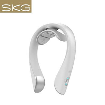 【skgK5-2】skg颈椎按摩器K5-2 颈部按摩仪脖子按摩器肩颈护颈仪热敷蓝牙APP礼物送父母长辈礼品 云镜白【行情 报价 价格 评测】-京东