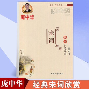 庞中华字帖楷书字帖7000常用字字帖现代汉语7000通用字钢笔临摹练字帖楷书入门学生女生钢笔楷书字帖 宋词欣赏楷书