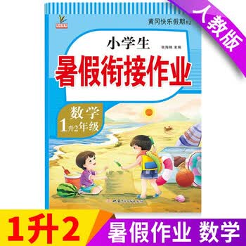 新版一年级下册暑假作业全套语文数学人教版暑假衔接1升2复习预习小学暑假衔接一升二年级暑假阅读理解训练 数学单本