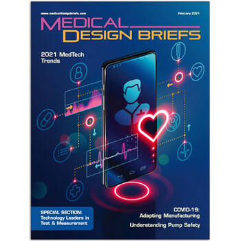 【单期可选】Medical Design Briefs 美国医疗设计摘要杂志 2020/2021年月 2020年11月刊