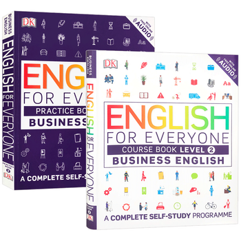DK人人学英语 商务英语2 English for Everyone Business English Level 2 英文原版自学教材练习册套装小花生网推荐读物