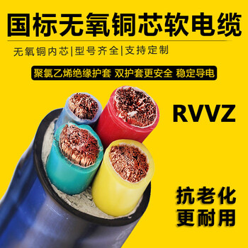 RVVZ铜芯软电缆线4 5芯6 10 16 25 35 50平方铜线3+1电缆线AA 铜芯软电缆RVVZ 3*25【图片 价格 品牌 报价】-京东