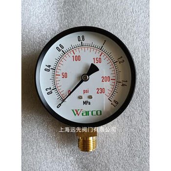 Warco涡控压力表0-16kg黑铁壳1/2BSP螺纹连接4玻璃表盘压力计 0-1.6MPa表盘100mm【图片 价格 品牌 报价】-京东