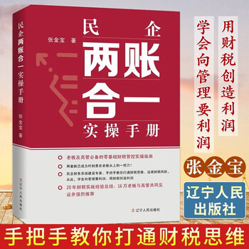 【可选书籍】财务管理书籍 金税四期 税收筹划 民企两账合一实操手册 一本书看透财务管控 财务的力量 民企两账合一实操手册
