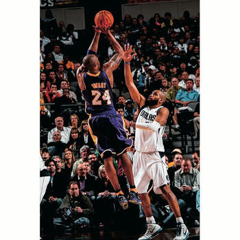 NBA超大高清海报篮球库里詹姆斯科比宿舍卧室墙贴画壁纸自粘 科比64 60x90竖/100x60横