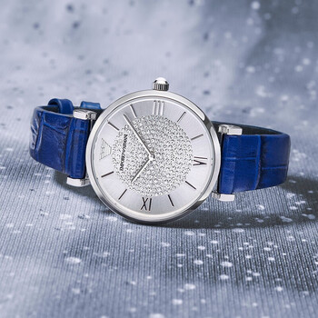 【安普里奥·阿玛尼AR11344】安普里奥·阿玛尼（Emporio Armani）手表女 满天星系列皮带石英时尚镶钻女士腕表 送女友 ...