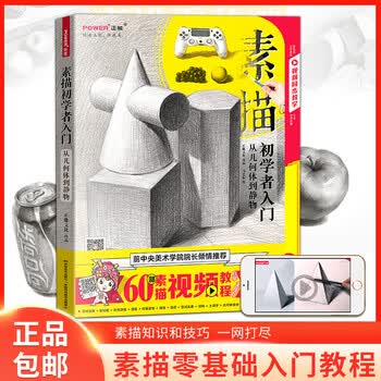 素描初学者入门从几何体到静物 正能文化素描自学零基础 素描初学者入门从几何体到静物 素描教程绘画书籍