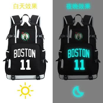 NBA篮球包科书比包库篮里詹球姆斯书包篮球双肩包哈登背包威少乔治周边夜光韦德送人生日礼物节日礼物礼品 欧文02夜光