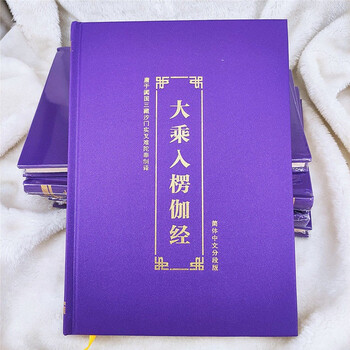 高档注音版16开大乘入楞伽经读诵本楞伽经 入楞伽经实叉难陀译 简体横排段落版佛教经书结缘 【精装大乘入楞伽经】