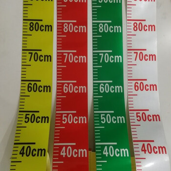 水位标尺反光消防水池拼色刻度贴防水罐体容积水位测量标识液位量程不干胶 黄色 10cm*3m【图片 价格 品牌 报价】-京东