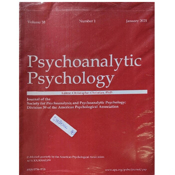 【单期可选】Psychoanalytic Psychology vol.38.1 2021年月刊 精 2021年1月刊