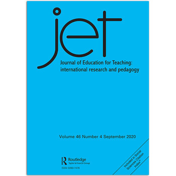 【单期可选】Journal of Education for Teaching 英国师资教育理论与方 2020年9月刊