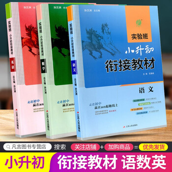 实验班小升初衔接教材语文数学英语六年级下册升初中小学毕业总复习同步提优练习辅导书籍 语文+数学+英语