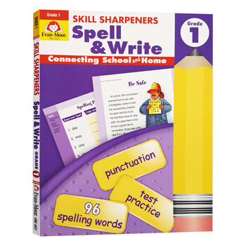 【中图原版】SkillSharpenersSpell&Write,Grade1  进口书
