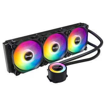 航嘉GX360R大白鲨白色虎鲨黑360 240ARGB神光同步一体式CPU水冷散热器 GX360R黑色工包英特尔专用【图片 价格 品牌 报价】-京东