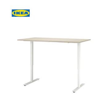 【IKEA09434131】IKEA 宜家 TROTTEN 特罗滕坐站两用式办公桌160x80米黄白【行情 报价 价格 评测】-京东