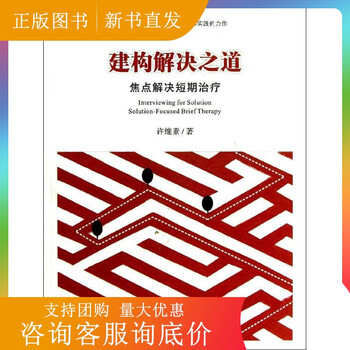 rt  建构解决之道  许维素 著 心理学社科 图书籍 宁波出版社