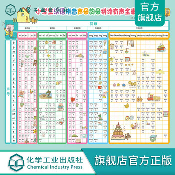小学生汉语拼音声母韵母拼读有声全表