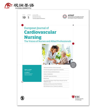 European Journal of Cardiovascular Nursing  欧洲心血管病 2020年1月刊