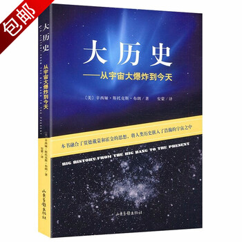 天文航天宇宙科普读物 大历史--从宇宙大爆炸到今天