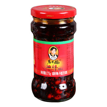 陶华碧老干妈老干妈花生油辣椒275g瓶辣椒酱拌面下饭菜风味豆豉辣子鸡麻香辣酱 275g花生油辣椒*1瓶【图片 价格 品牌 报价】-京东