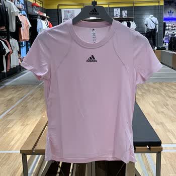 阿迪达斯（adidas） 短袖T恤女装夏季新款运动服透气跑步训练健身上衣H20748 S H20746粉色 M【图片 价格 品牌 报价】-京东