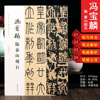 冯宝麟临泰山刻石 当代名家临经典碑帖篆书 碑刻8开本86页