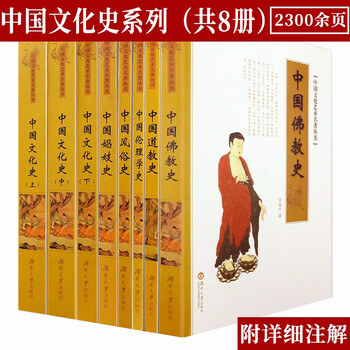 中国文化艺术名著丛书 中国佛教道教伦理学风俗娼妓文化史(共8册)