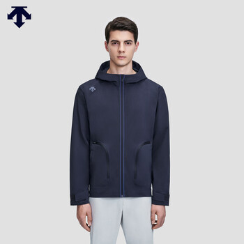 DESCENTE迪桑特 BLEU系列 透气 男子运动外套夹克 藏青色-NV M(170/92A)【图片 价格 品牌 报价】-京东