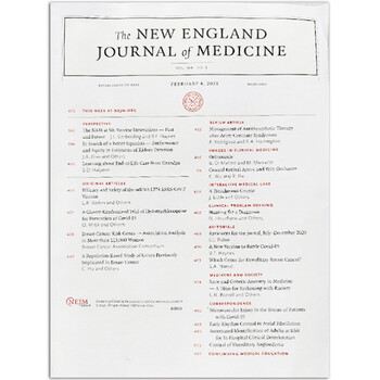 【单期可选】New England Journal of Medicine 2020/21年 新英格 2021年2月4日刊