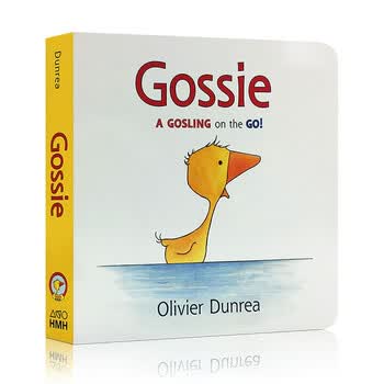 英文原版绘本 小鹅戈西 Gossie 纸板书 动词句型Olivier Dunrea
