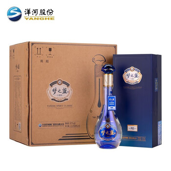 【洋河550mL】洋河蓝色经典梦之蓝M3水晶版白酒 52度 550mL* 4瓶整箱装【行情 报价 价格 评测】-京东