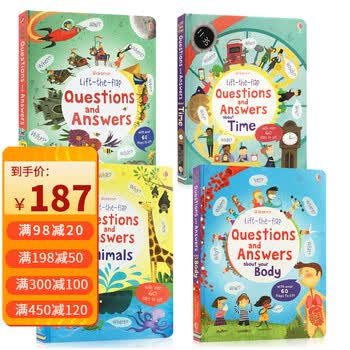 英文原版 Questions and Answers4册翻翻书usborne百科普纸板书