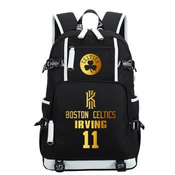 NBA篮球包科书比包库篮里詹球姆斯书包篮球双肩包哈登背包威少乔治周边夜光韦德送人生日礼物节日礼物礼品 欧文06烫金
