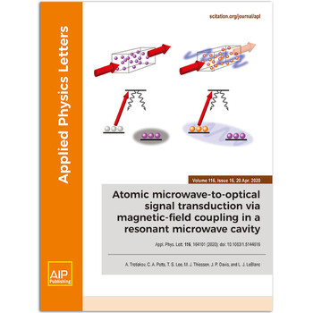 【单期可选】Applied Physics Letters 应用物理学快报 Vol.116 2020 N.16 2020年4月20日
