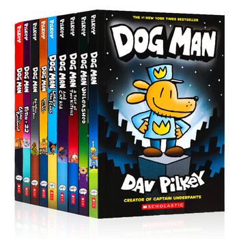 Dog Man 神探狗狗（1-9）平装套装 纽约时报畅销书 英文原版