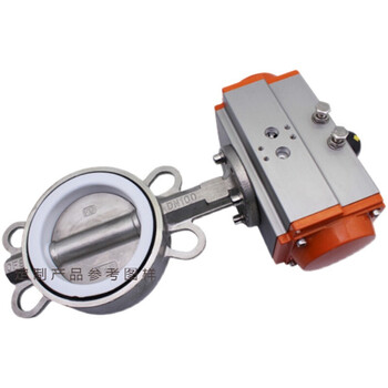 御舵D671X/F-16P气动对夹式蝶阀AT304不锈钢气动碟阀DN50 80 100 150 DN80(AT气动蝶阀)四氟胶【图片 价格 品牌 报价】-京东