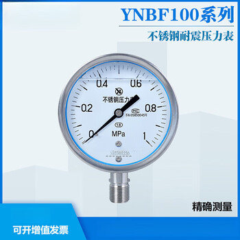 YN100BF 1MPa 耐震不锈钢压力表 全不锈钢耐震压力表 0.06MPa【图片 价格 品牌 报价】-京东
