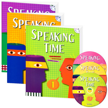 原装美国地道英语口语教材 speaking time1 2 3全套小学生英语9-12岁英语流利 英语模拟演讲英文听力教材