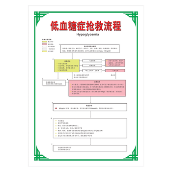 医院制度急救程序挂图过敏性休克抢救流程图示意图墙贴纸WSB169 WSB169-24 40*60cm  PP覆膜贴纸