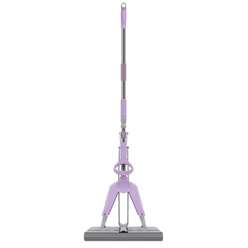 【兰诗TTB-060】兰诗（LAUTEE） TTB-060 不锈钢伸缩杆胶棉挤水拖把 地拖 紫色33厘米 5个装【行情 报价 价格 评测】-京东