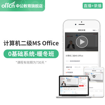 计算机二级MS Office网校视频课程 0基础-暖冬班 计算机二级MS Office