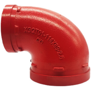 沟槽90度变径大小弯头异径接头消防沟槽管件卡箍大小弯头114 165 DN150*89变径弯头165*89【图片 价格 品牌 报价】-京东