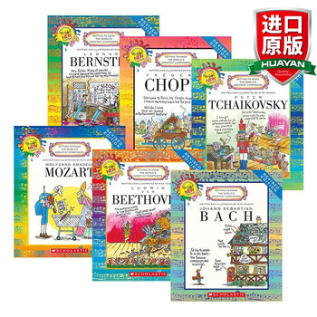 英文原版 伟大的音乐作曲家6本套装 Getting to Know the World's Greatest Composers 人物传记