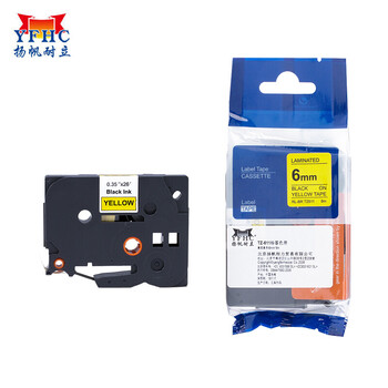 【扬帆耐立YFHC-TZ-611】扬帆耐立YFHC 黄底黑字标签色带YFHC-TZ-611适用于：兄弟GL100 PT200【行情 报价 价格 ...