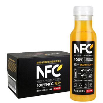 农夫山泉饮用水 NFC果汁生产NFC橙汁300ml*24瓶【图片 价格 品牌 报价】-京东