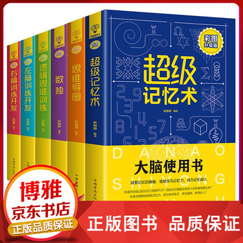 大脑使用书彩图升级版6册儿童益智书逻辑思维训练开发全脑专注力【百元神卷】